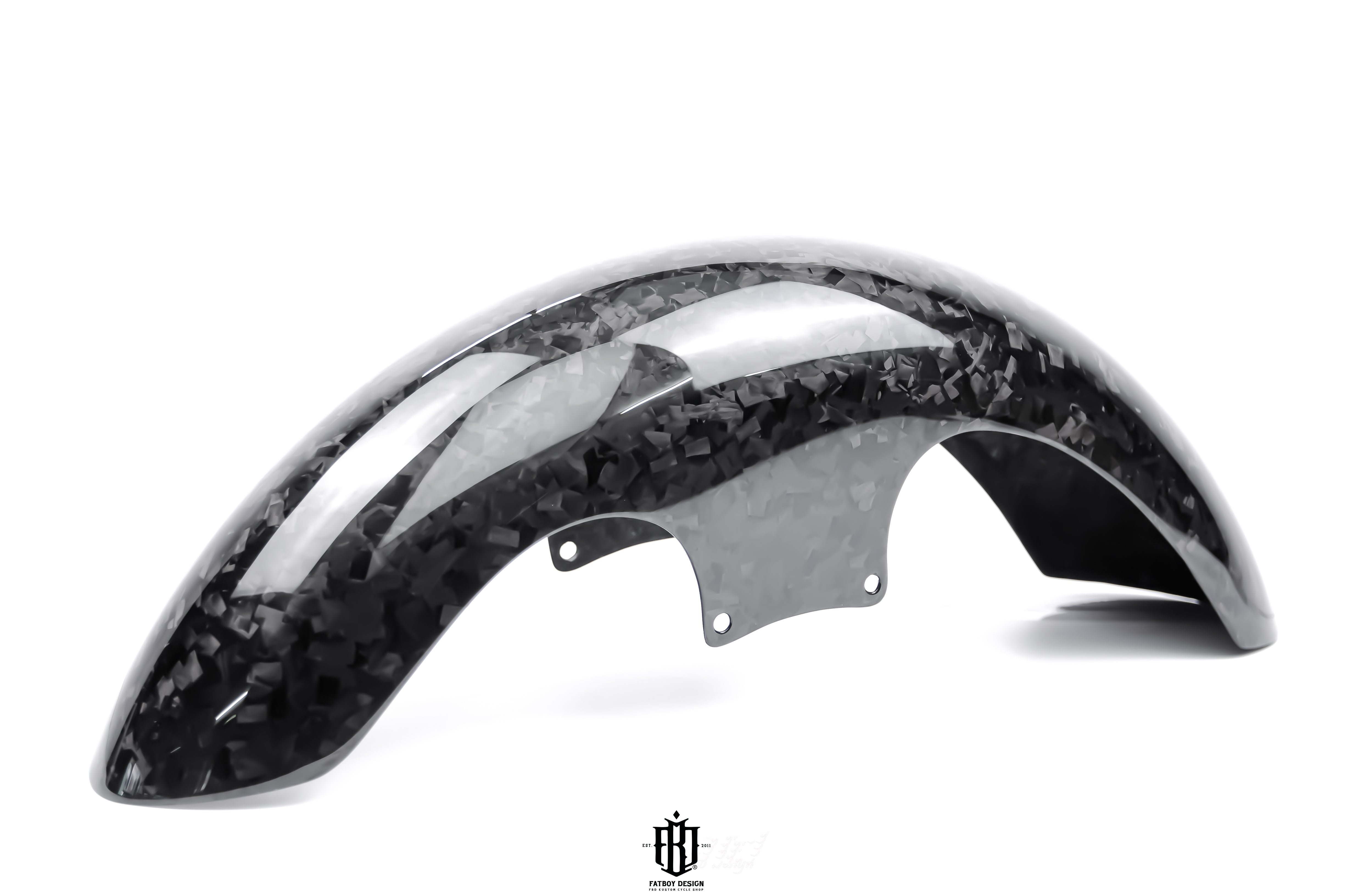 Long Front Fender Forged Carbon | Lightweight Motorcycle Fender
